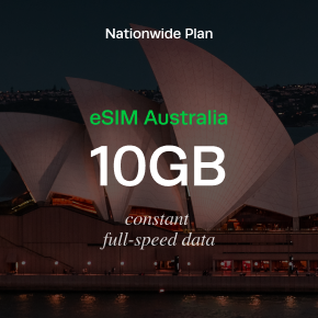 eSIM Australia, shop prepaid eSIM from $1.6 per a day