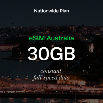 eSIM Australia, shop prepaid eSIM from $1.6 per a day